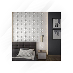Decoris 25 MM 3D Wall Panels (Paintable) | 8 Feet * 4 Feet | 23030