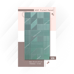 Panelx Fluted HDHMR Wall Panels (Paintable) | 8 Feet * 4 Feet | 506